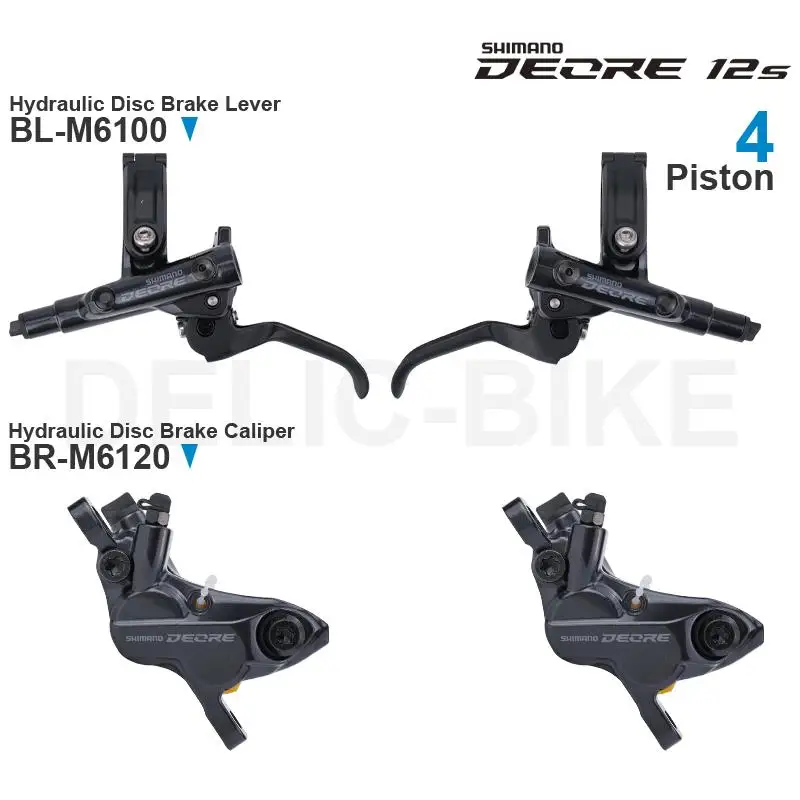 Shimano Deore Br M6120 Disc Brake | Caliper Shimano Deore M6100 ...