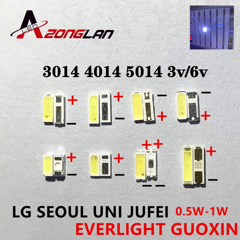 LED 비드 쿨 화이트 100 3014 4014 JUFEI UNI SEOUL LG GUOXIN, 5014 W 0.5W 1W 3V ...