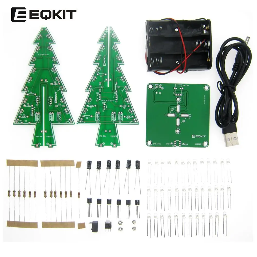 EQKIT-Flash-Christmas-Tree-Suit-DIY-Christmas-tree-kit-Colorful-Flash ...