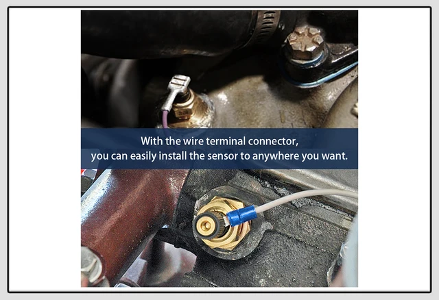 VR - 12V 1/8 NPT Racing Car Oil Temp Sensor Water temperature Sensor ...