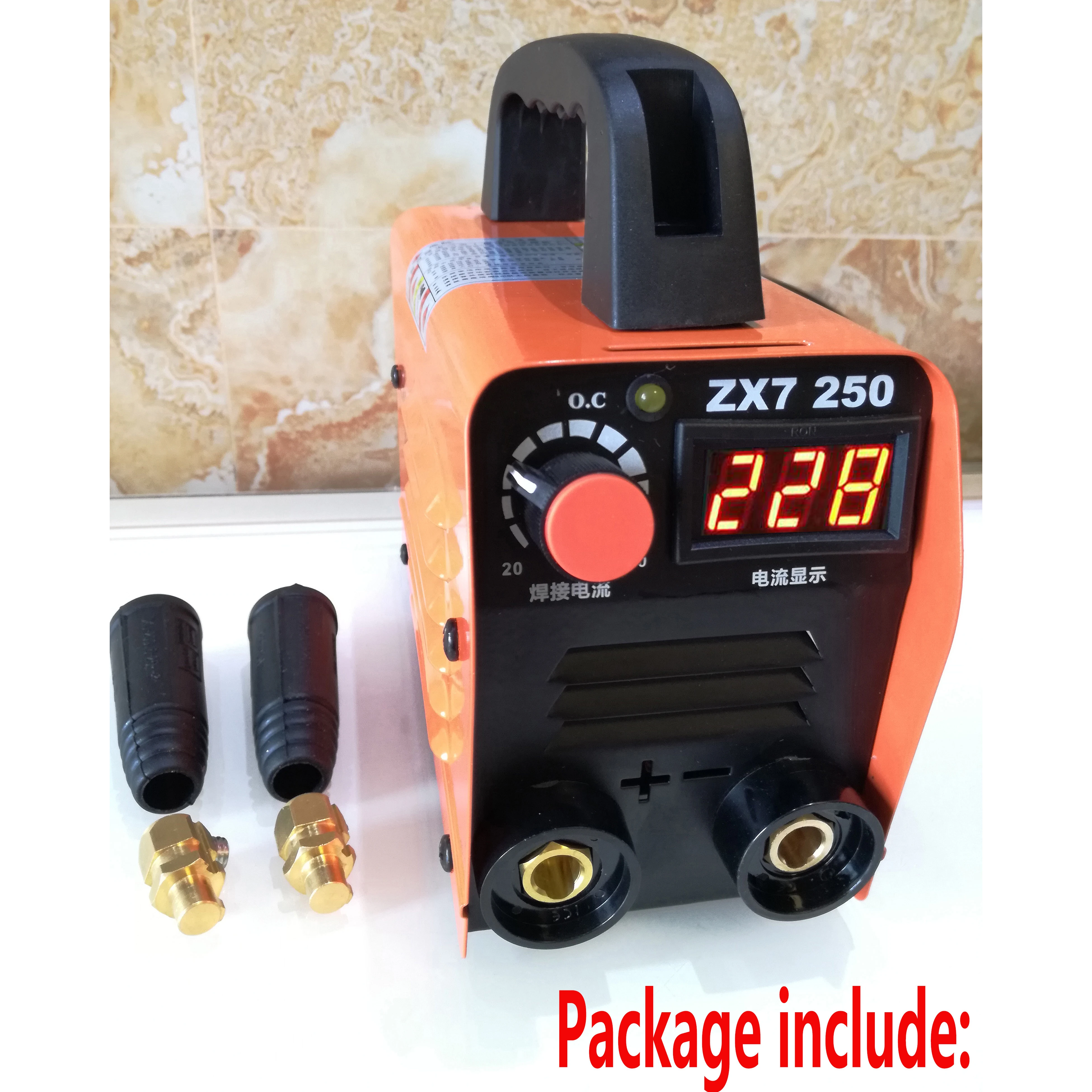 110v 220V ZX7 250 10 250A Arc Force Electric Welding Machine Mini LCD Digital Display MMA IGBT ...