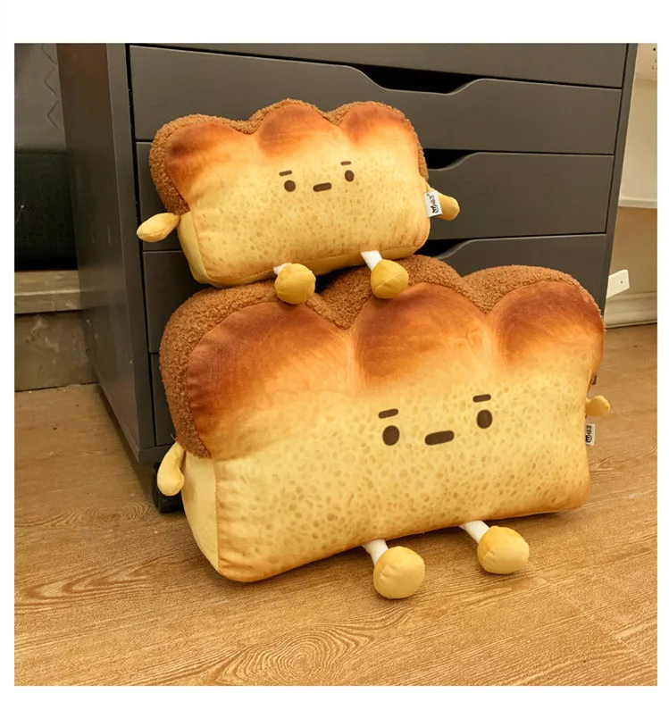 Juguetes de peluche de pan de simulación para niños y niñas, bonito ...