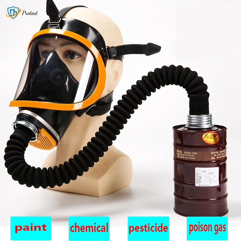 Gas Mask Chemical Respirator fully Enclosed/fire Protection Spray Paint ...