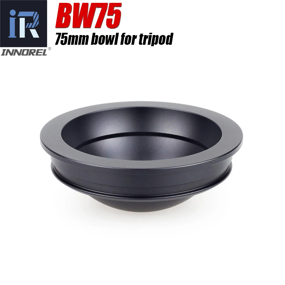 Innorel Bw75 75mm Bowl For Tripod Half Ball Aluminum Alloy Tripod Bowl ...