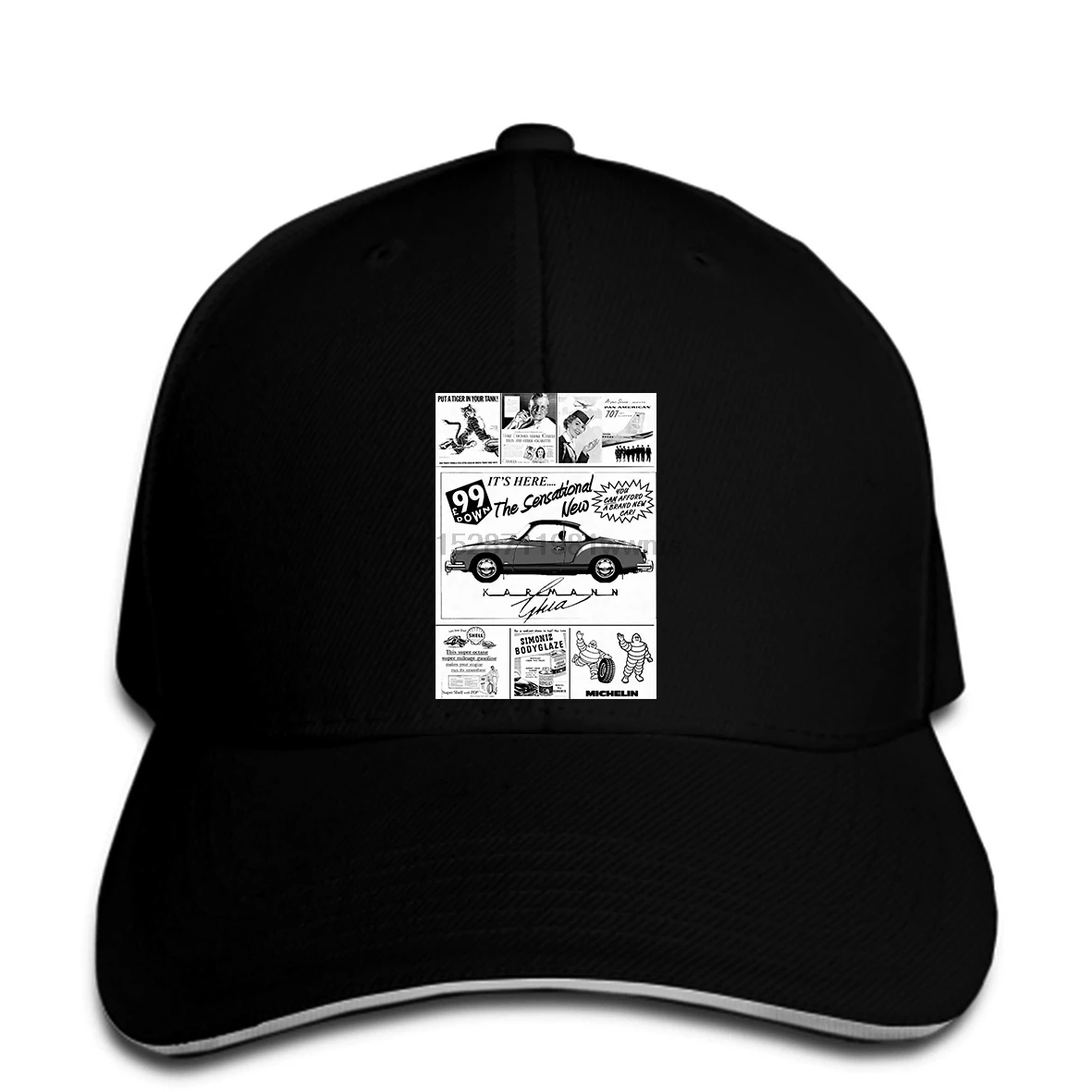 Designs Mens Baseball cap Summer Cool Funny Baseball cap Karmann Ghia ...