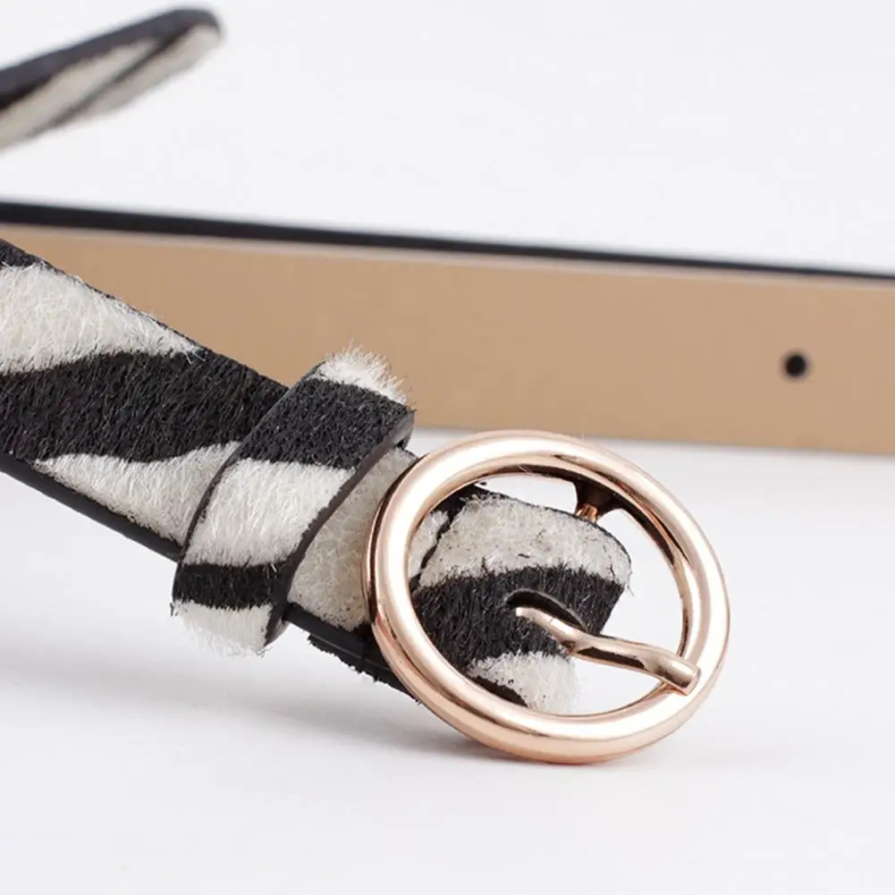 Модный Леопардовый женский ремень с принтом змеи и зебры, тонкий пояс ...