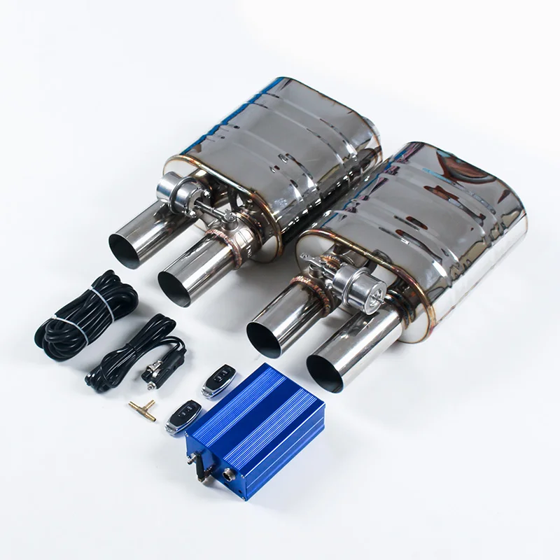 Car-Exhaust-Muffler-System-2-Silencer-Vacuum-Valve-Pump-Remote-Control ...