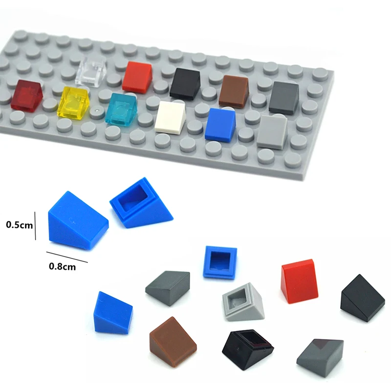 250pcs-DIY-Building-Blocks-Figure-Smooth-Bevel-Bricks-1x1-Educational ...