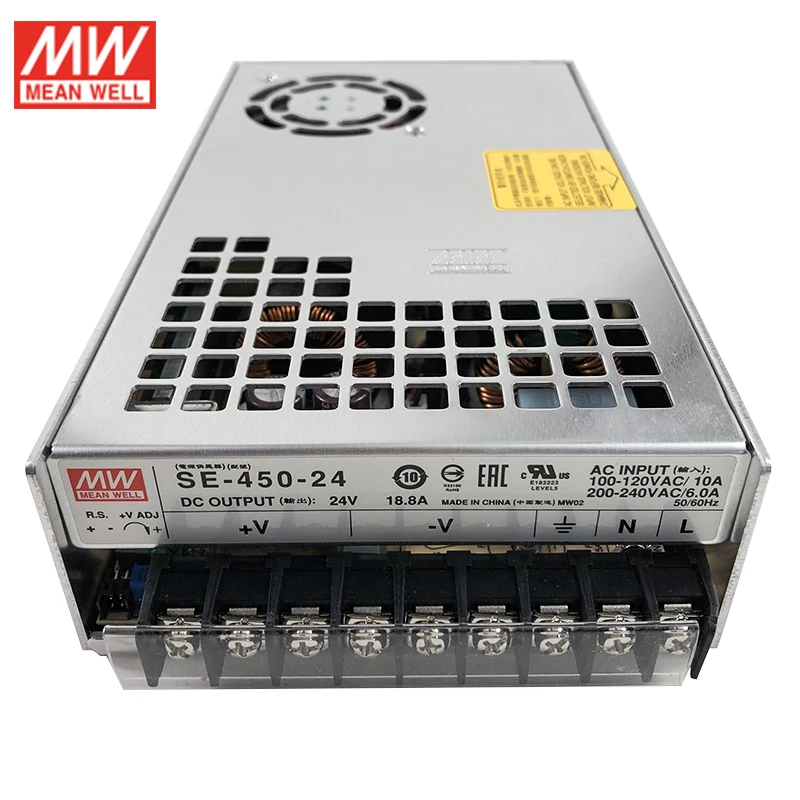 Se-450-24 Mean Well 450w 24v Switching Power Supply 110v/220v Ac To 24v ...