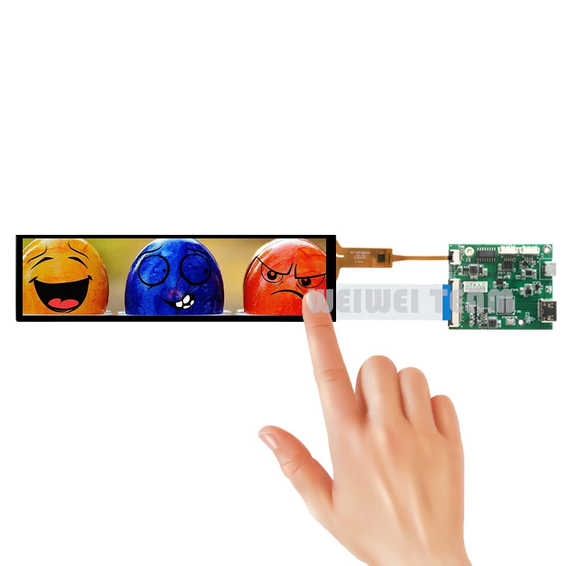 8.8 Inch LCD Touch Screen 1920x480 HSD088IPW1 Stretched Bar IPS Tft ...