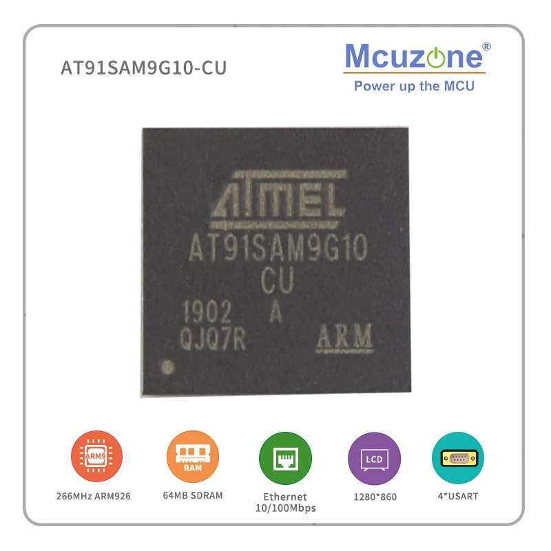 AT91SAM9G10 CU ( microchip ATMEL ARM9 ) CHIP SAM9G10 9G10|Tablero de ...