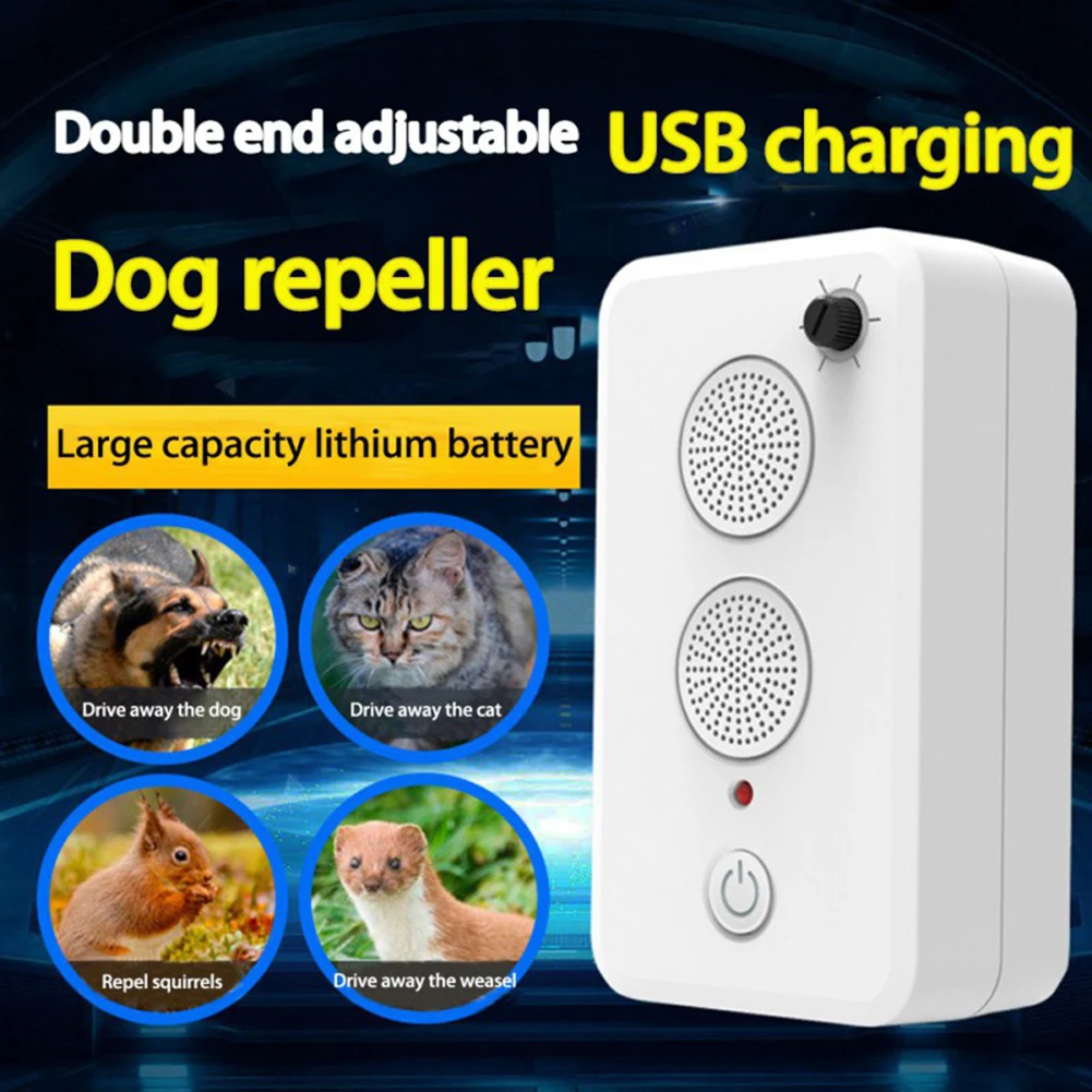 Ultrasonic Bark Stopper Outdoor Dog Repeller Shop Garage Anti ...