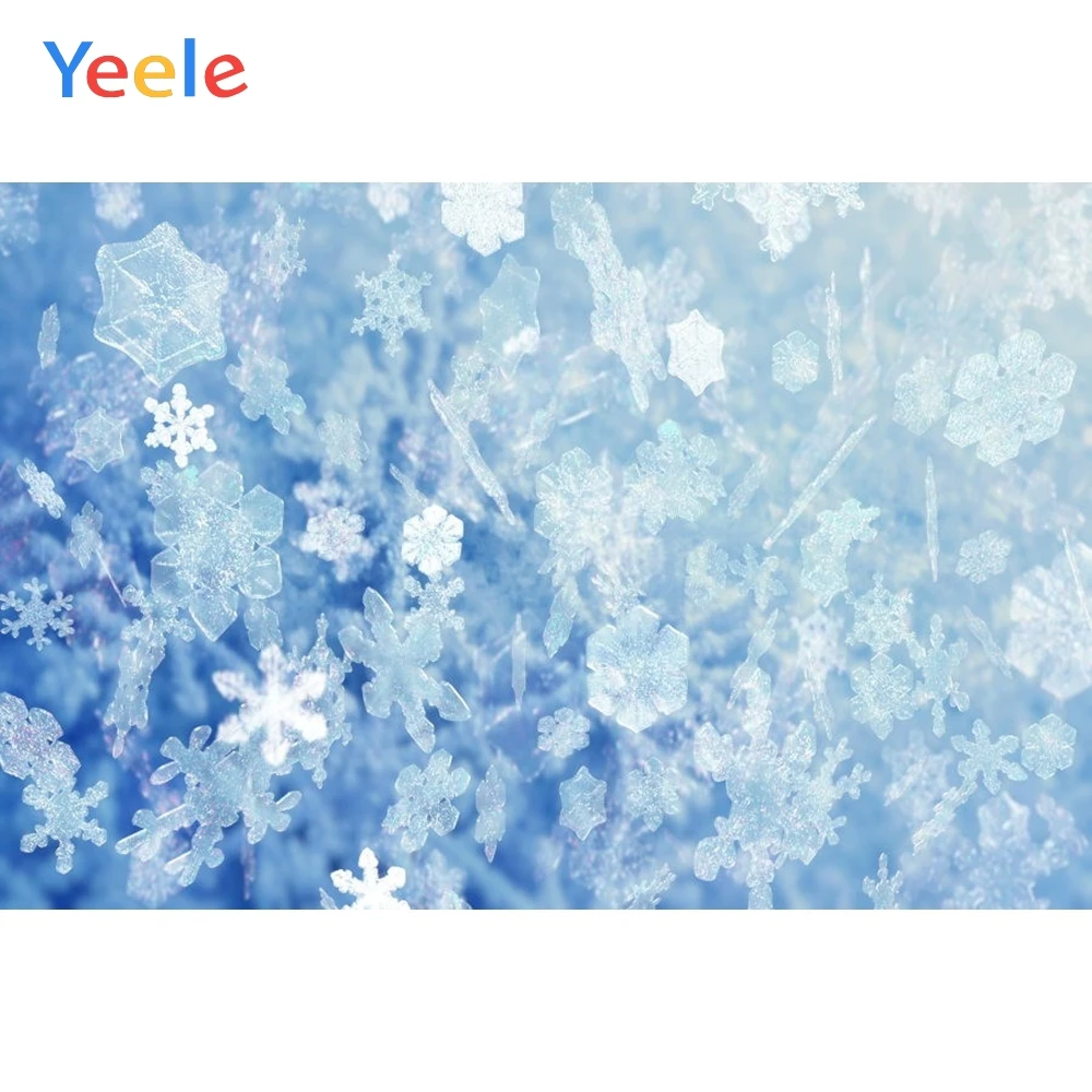 Yeele Christmas Winter Snow Ice Backdrop Newborn Baby Shower Kids Party ...