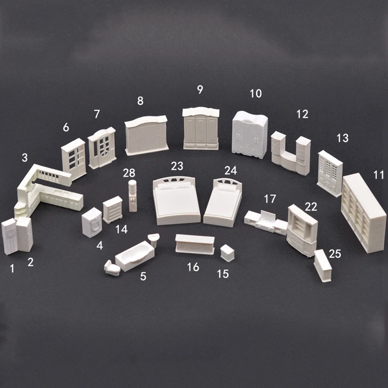 1-50-Scale-Indoor-Furniture-Model-Building-Sand-Table-Miniature-Indoor ...