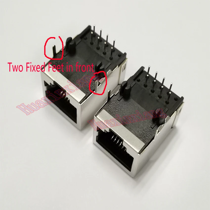 20PCS/Lot Shield RJ45 8P8C Jack Connector No LED 21MM PCB Mount Network ...