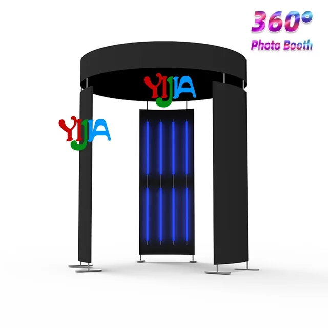 Custom Printed 360 Video Spinner Photo Booth Automatic Photobooth ...