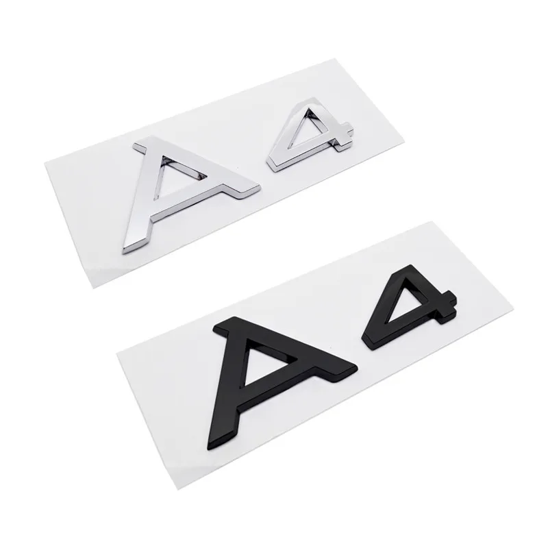 Auto Zubehör für A4 Logo 3D Emblem Aufkleber Styling Kunststoff ...
