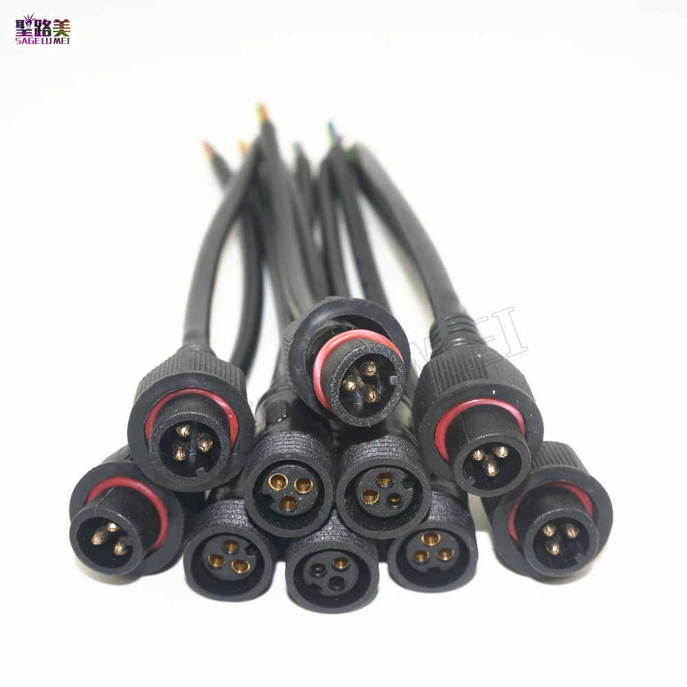 Connecteur-3-broches-m-le-femelle-c-ble-tanche-IP68-avec-fil-en-queue ...
