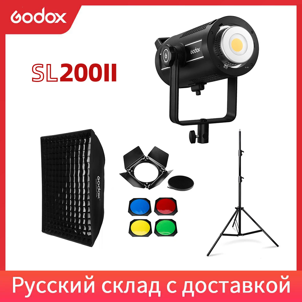 Godox SL200II SL 200W II LED Video Light 200W Bowens Mount Daylight ...