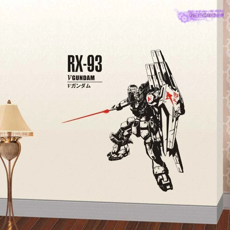 GUNDAM-Wall-Decal-RX-93-Vinyl-Stickers-Decal-Decor-Home-Decoration ...