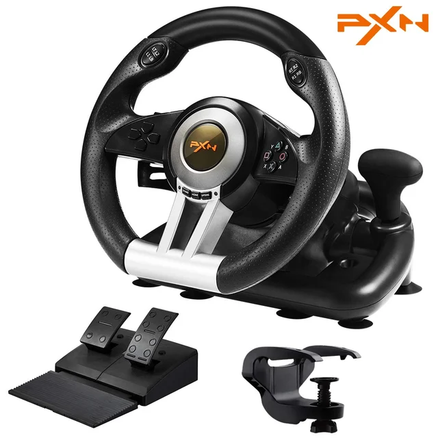 PXN V3 Pro Gaming Racing Wheel Volante PC Steering Wheel Racing Game ...