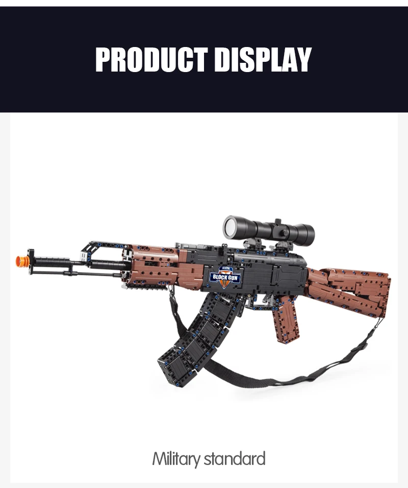 Cada SWAT Military WW2 Weapon AK47 Models Building Blocks - Building Toys