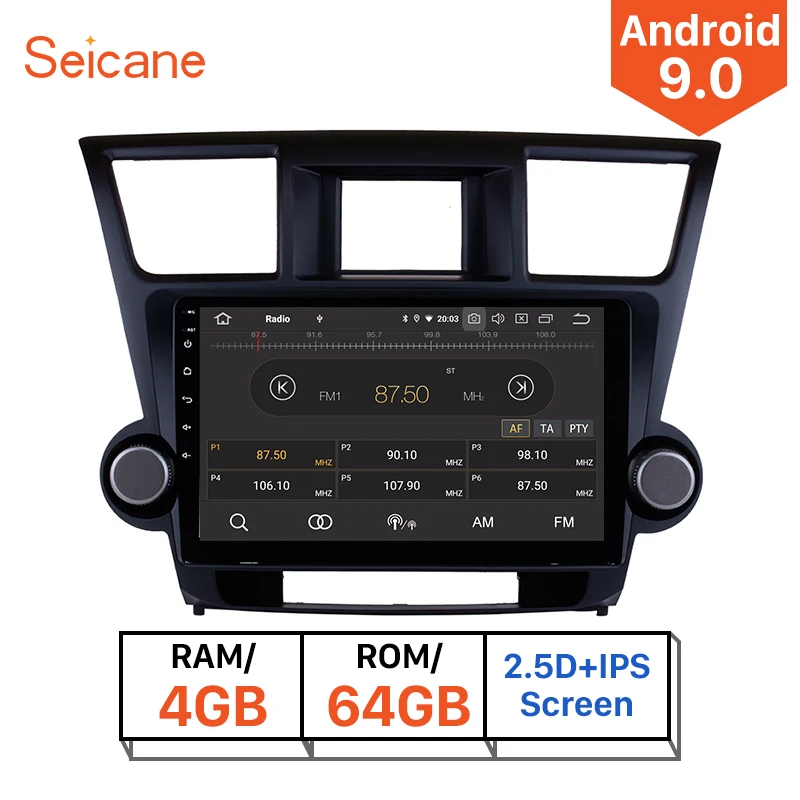 Seicane Radio Multimedia con Bluetooth para coche, reproductor con ...