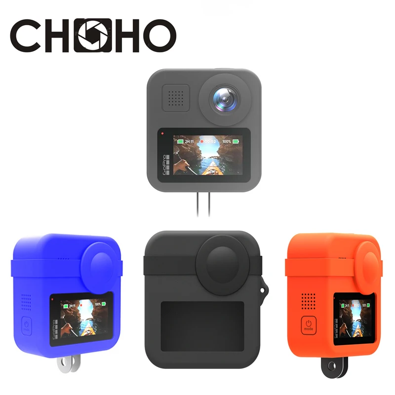 For-Gopro-Max-Accessories-Protective-Silicone-Case-Soft-Rubber-silica ...