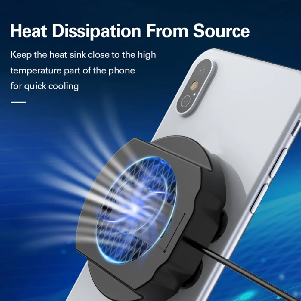 Universal Mobile Phone Radiator Gaming Phone Cooler Adjustable Portable ...