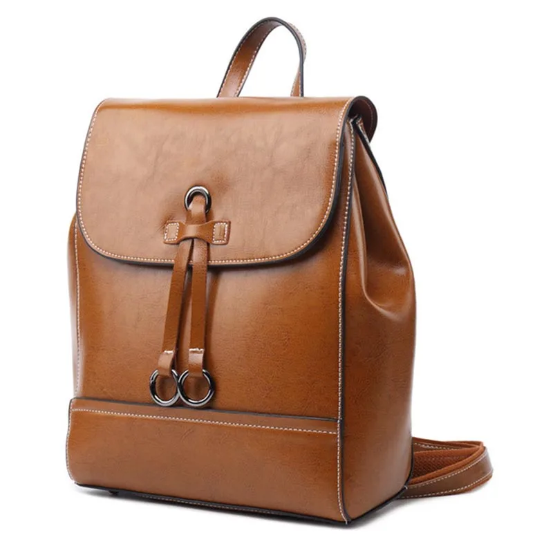 Female Bolsa Backpack Women Genuine Leather Shoulder Bags Luxury Brands ...