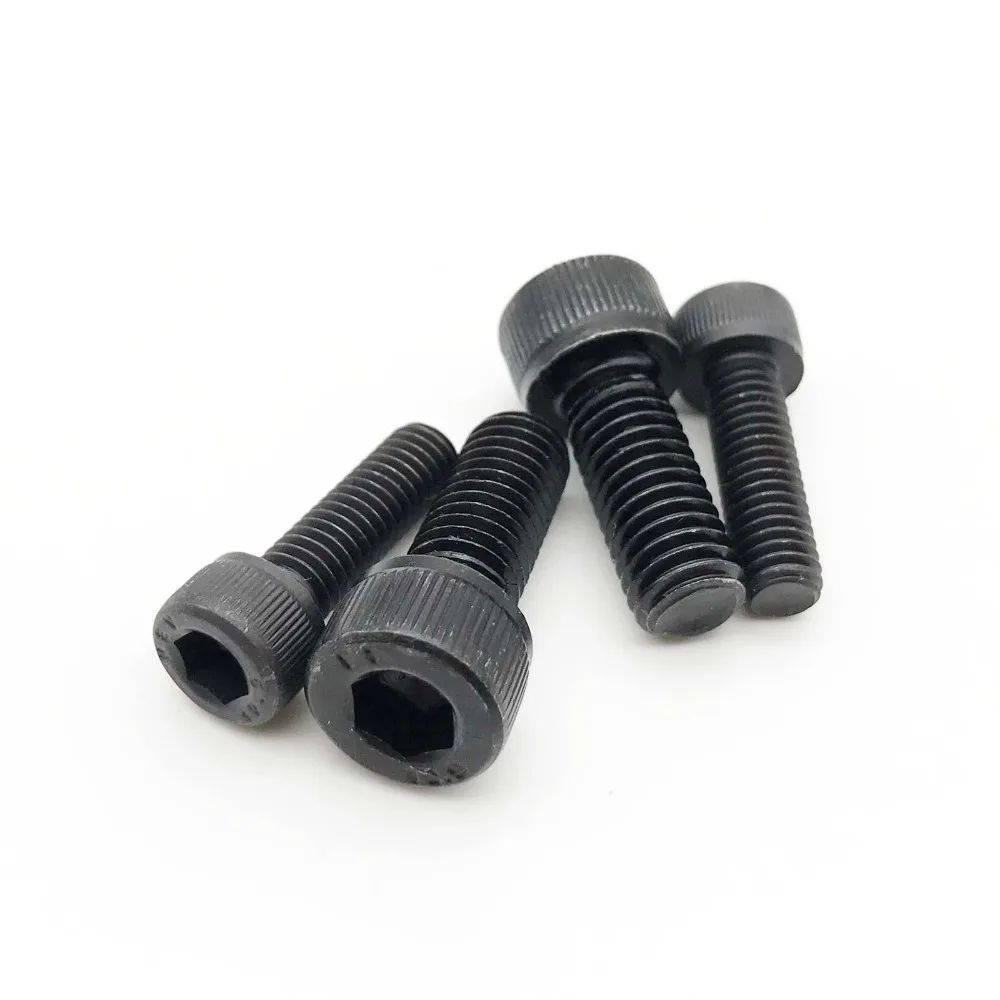 VIS,10pcs M8-80mm--Boulon à tête hexagonale en acier 12.9 de qualité noire, 10-M2 M2.5 M3 M4 M5 ...