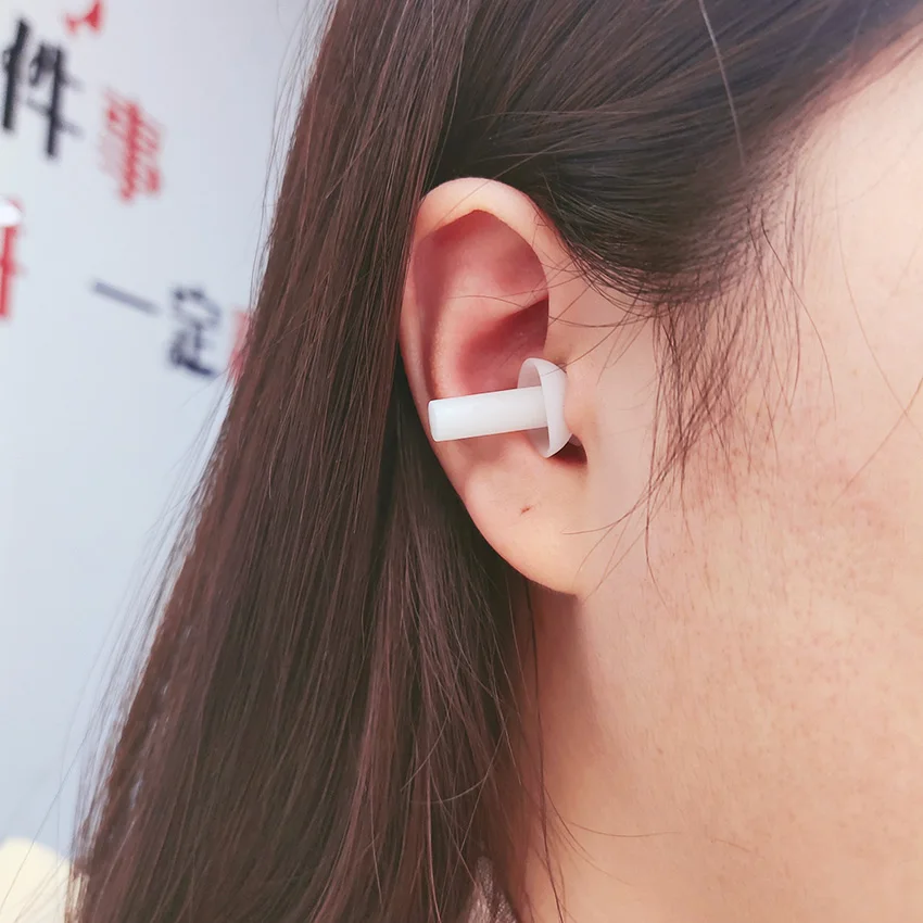 Boules Quies,Rose--Bouchons D'oreille En Silicone Souple, 1 Paire ...