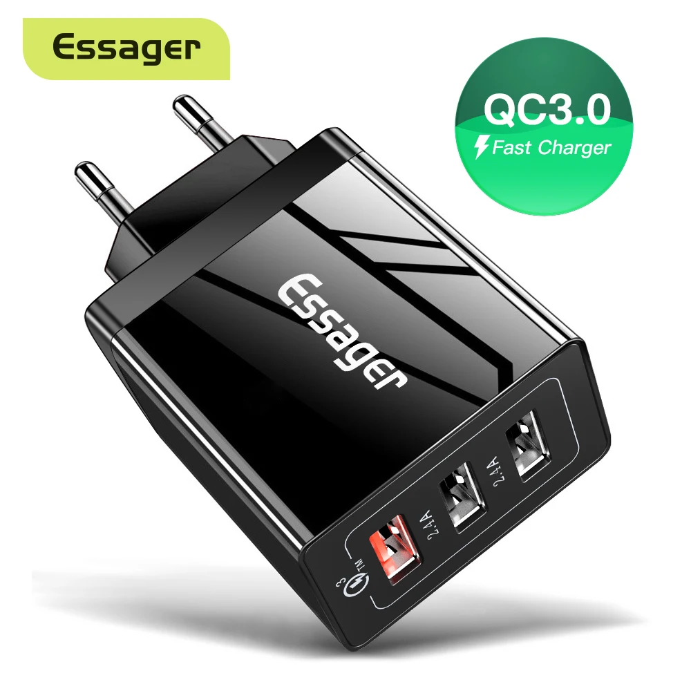 Essager 30W Quick Charge 3.0 USB Charger QC3.0 QC Fast Charger Multi ...