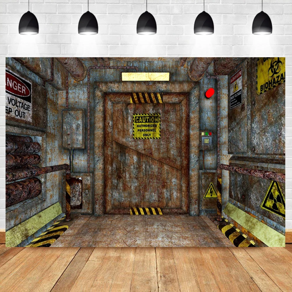 Laeacco Rusty Wall Abandoned Military Base Interior Photography ...