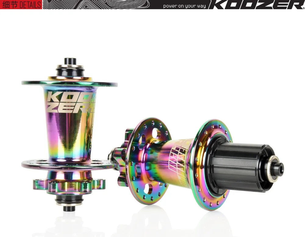 New Koozer XM490 PRO Colorful Bicycle Disc Brake Hub 4 Bearing MTB ...