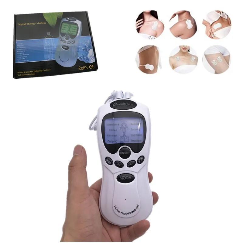 8 Modes Tens Unit Electric Pulse Therapy Acupuncture Massager Machine ...