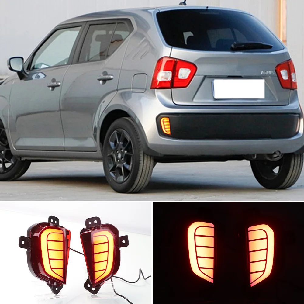 2PCS For Suzuki Ignis 2016 2017 2018 2019 Led Brake Lights Rear Bumper ...