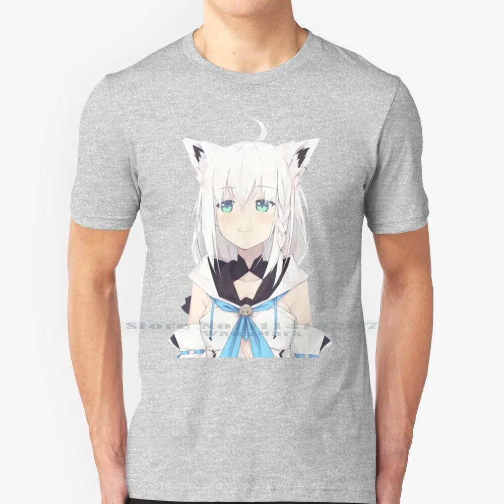 Shirakami-Fubuki-comar-holovive-T-Shirt-100-puro-cotone-Shirakami ...