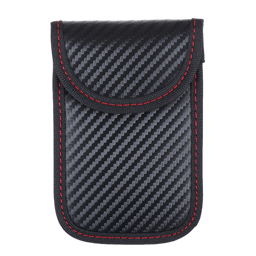 1pc Portable Signal Blocker Car Key Case RFID Blocking Bag with Key ...