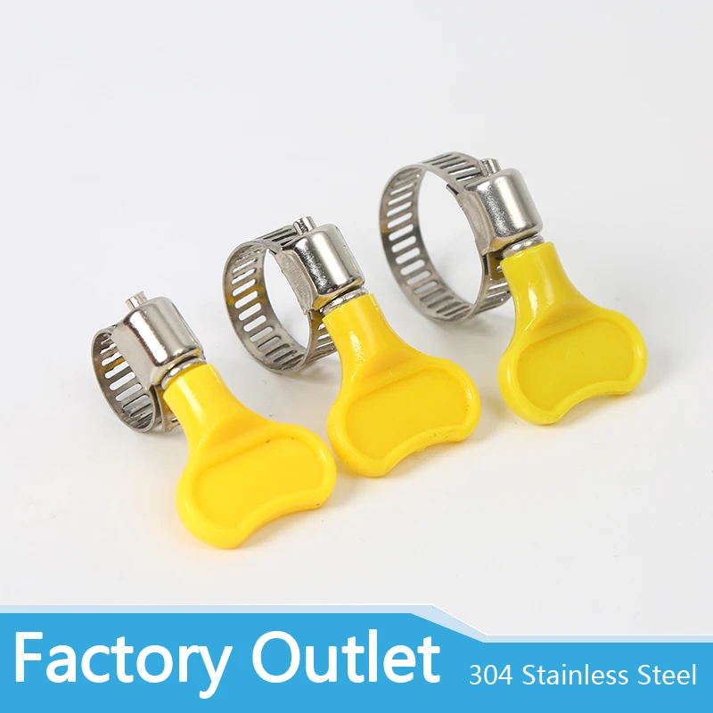 5Pcs-Homebrew-Pipe-Clamp-Fit-6mm-29mm-O-D-Tube-Plastic-Handle-Stainless ...