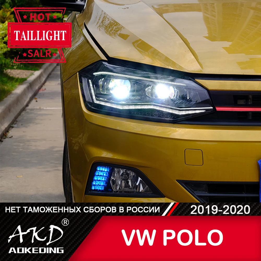 Head-Lamp-For-VW-new-POLO-2019-2020-Headlights-Fog-Lights-Daytime ...