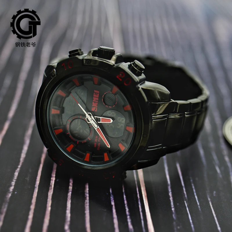 2019 Steampunk Watch Men Alloy Leather Strap Men Retro Fashion Prop ...