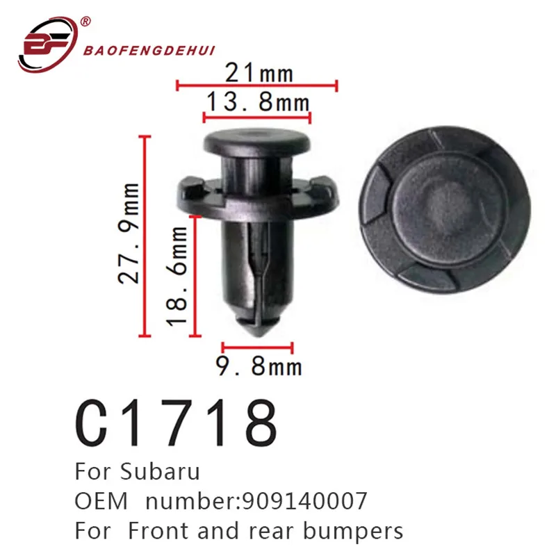For Subaru 909140007 Car Positioning Front And Rear Bumpers Fastener ...
