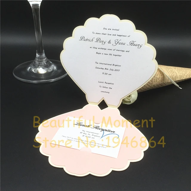 Clam Shaped Invitations