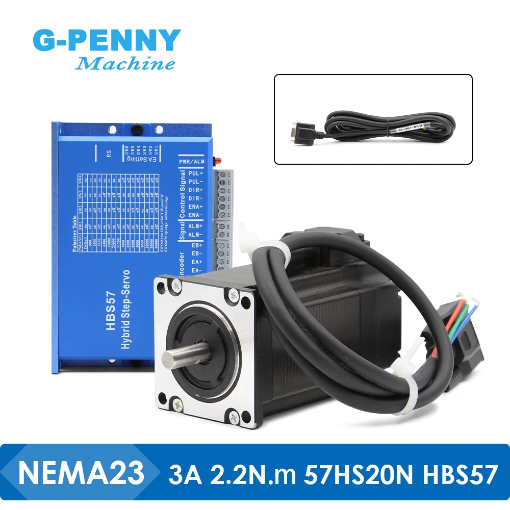 New-Arrival-Nema23-closed-loop-stepper-motor-2-2Nm-HBS57-57HS20N-Hybird ...