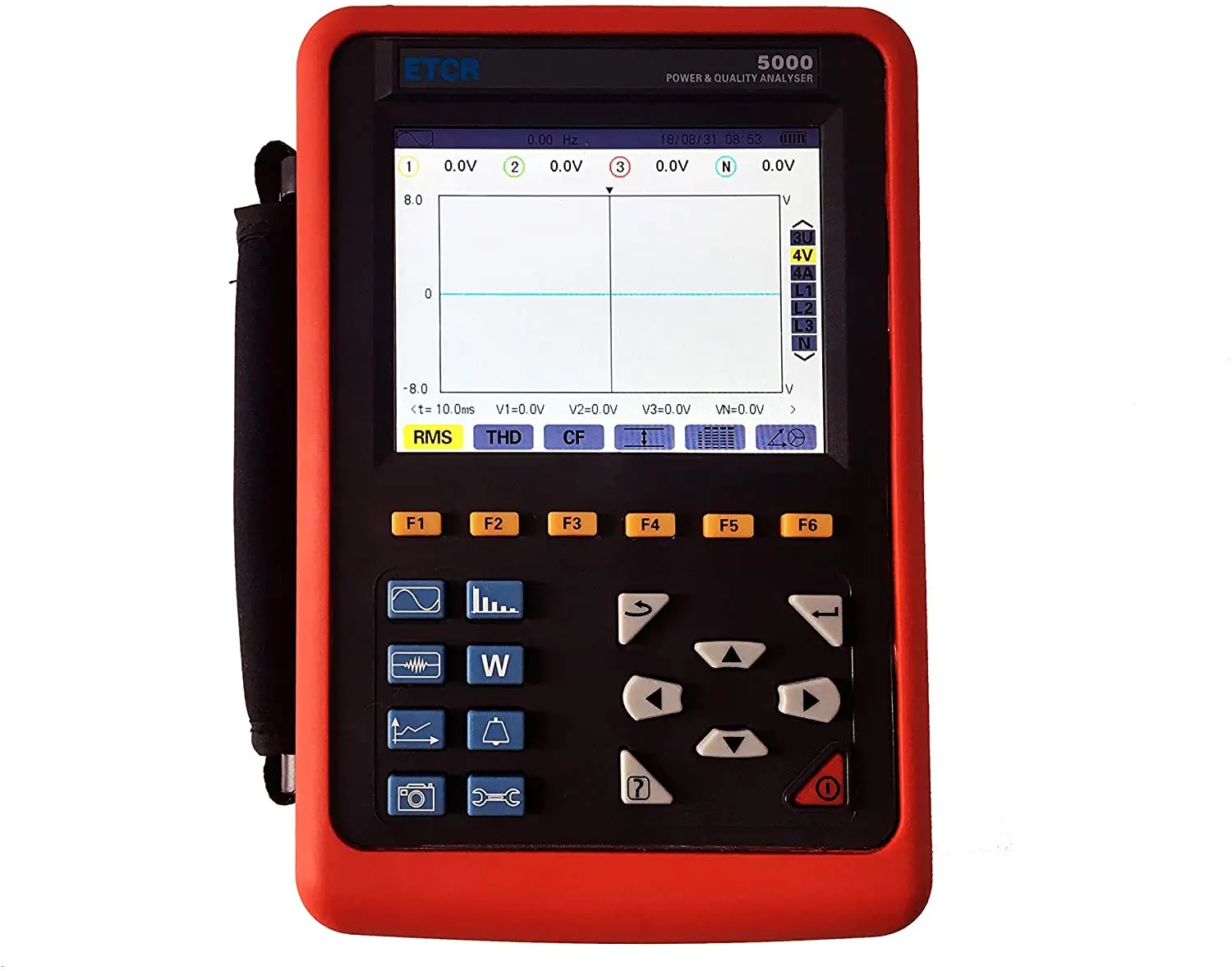 40hz~70hz Frequency Power Quality Analyzer With Etcr068b Clamp Current ...