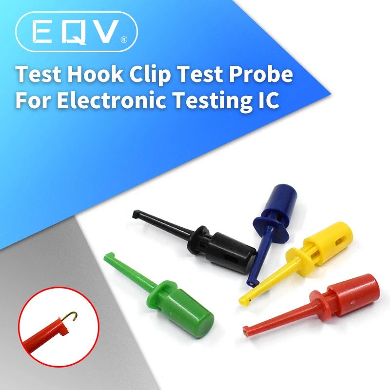 Mini 5pcs Single Test Hook Clip Test Probe For Electronic Testing Ic ...