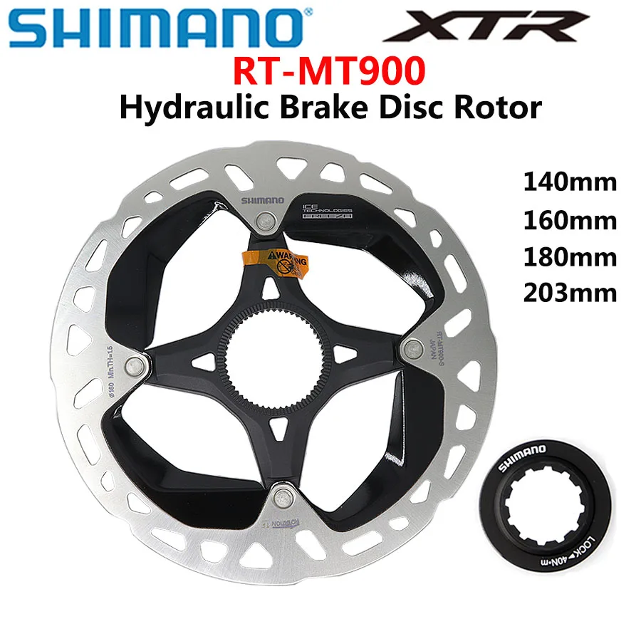Shimano XTR MT900 Hydraulic Brake Disc Rotor Center Lock 140/160/180 ...