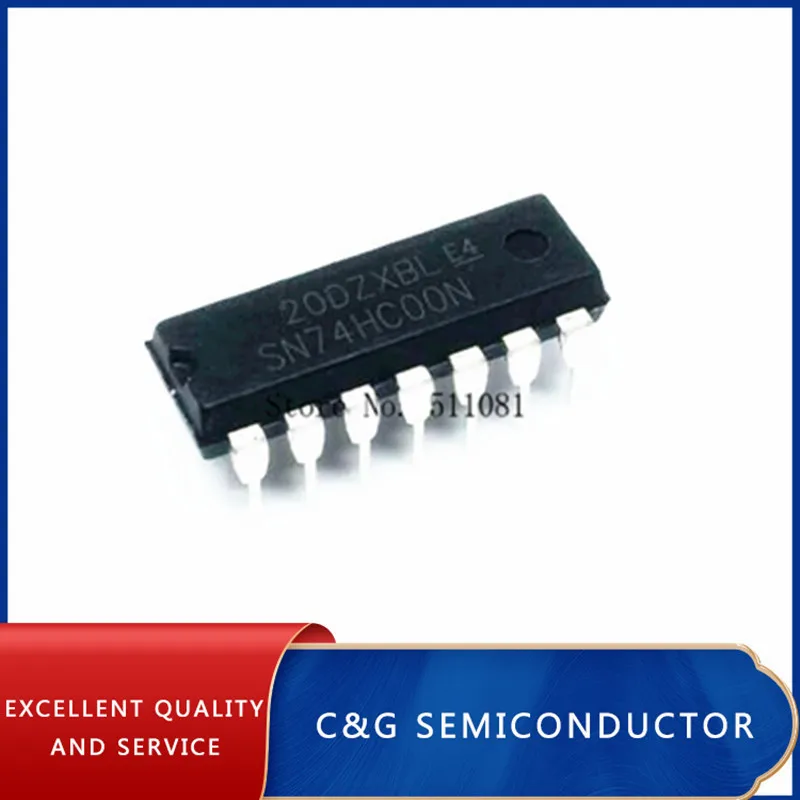 10PCS SN74HC00N 74HC00 DIP 14 SN74HC02N SN74HC04N SN74HC05N SN74HC08N ...
