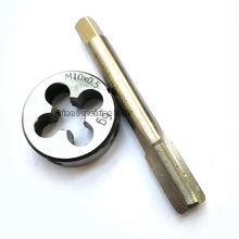 2pcs M10 HSS Right Hand tap and die set M10X1.5 Metric Fine thread plug ...